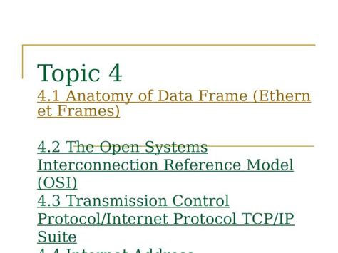 Ppt 4 1 Anatomy Of Data Frame Ethernet Frames Ethernet Frame