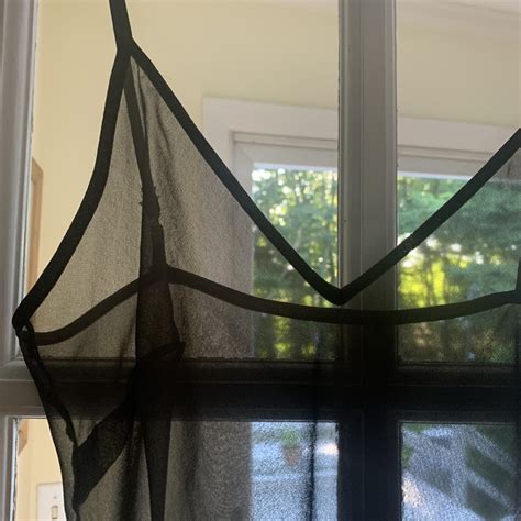 Sheer Forest Green Slip Dress Unknown Brand Fits Depop
