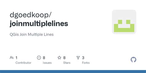 Github Dgoedkoop Joinmultiplelines Qgis Join Multiple Lines