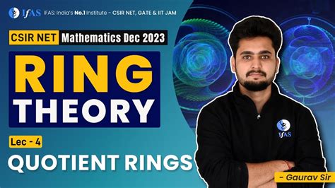 Questions On Quotient Rings In Ring Theory For Csir Net Mathematics Exam Youtube