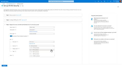 Onboard Sensors To Defender For Iot In The Azure Portal Microsoft