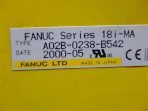 Fanuc A02b 0238 B542 Series 18i Ma Monitor W A02b 0236 C125 Mbr Mdi Unit Operator Interface Panel