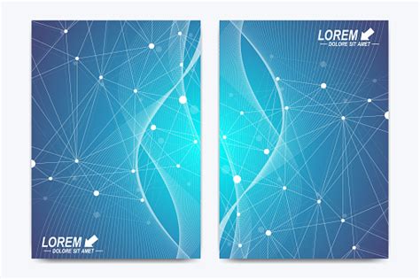 과학적인 화학 패턴입니다 구조 분자 Dna 개념으로 연구 과학 및 기술 배경 통신 합니다 디자인에 대 한 의료 과학 배경 막입니다 벡터 일러스트 레이 션 Dna에 대한 스톡