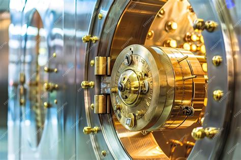 bank vault door opening inside view of a massive secure vault with