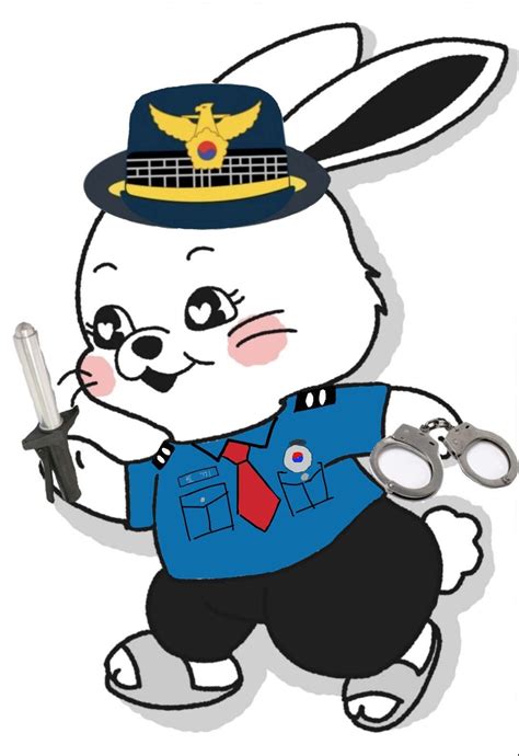 블라인드 블라블라 뉴진스 토끼 경찰버전