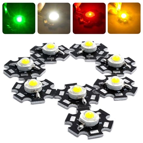 Farfi 20mm 3w High Power 270lm Led Chip Light Emitter Bulb Lamp