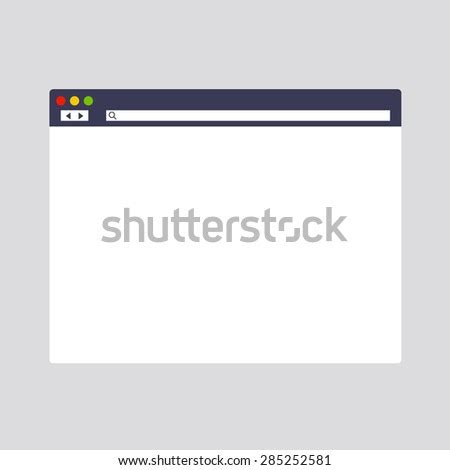 Internet Web Browser Window Vector Stock Vector Shutterstock
