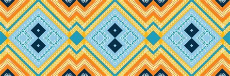 The Ethnic Design Drawing Is Colorful Traditional Ethnic Patterns Vectors It Is A Pattern