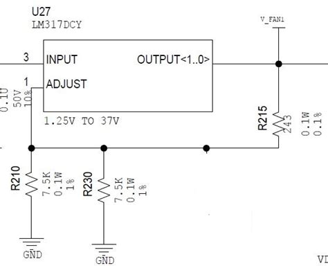 LM317 Regarding Output Voltage Of LM317 Power Management Forum Power Management TI E2E