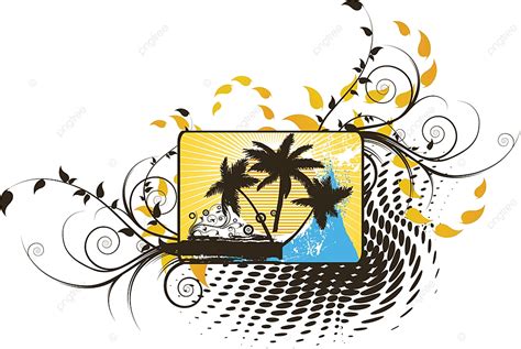 Abstract Illustration Background Beautiful Blob Water Plant Floral PNG And Vector With