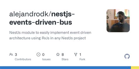 Github Alejandrodknestjs Events Driven Bus Nestjs Module To Easily