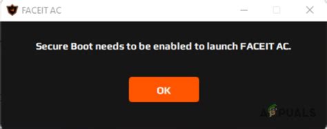 Fix Secure Boot Needs To Be Enabled To Launch Faceit Ac