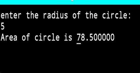Codeforhunger Learn Coding Easily C Program To Find Area Of Circle