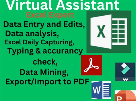microsoft excel data entry typing editing virtual ass pdf edits