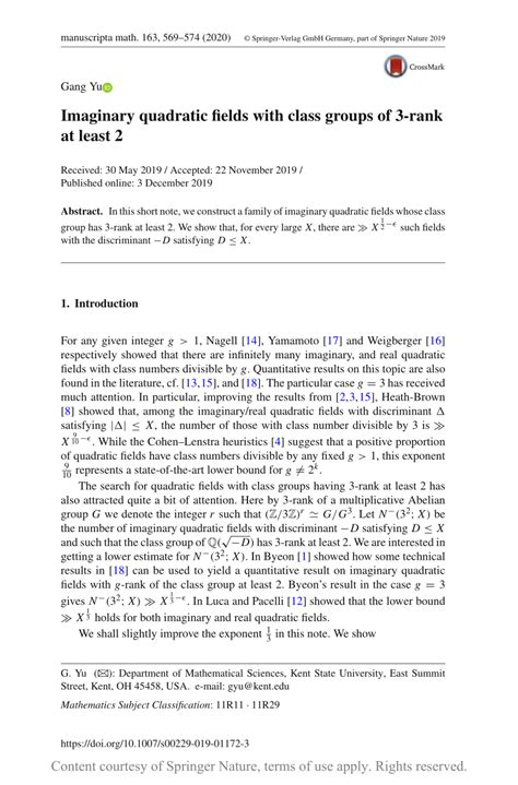 Imaginary Quadratic Fields With Class Groups Of 3 Rank At Least 2