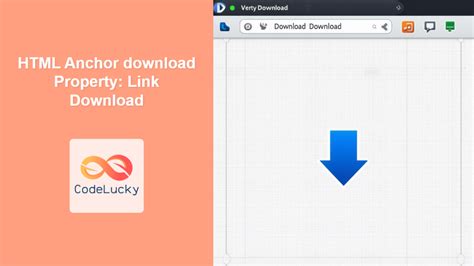 Html Anchor Download Property Link Download Codelucky