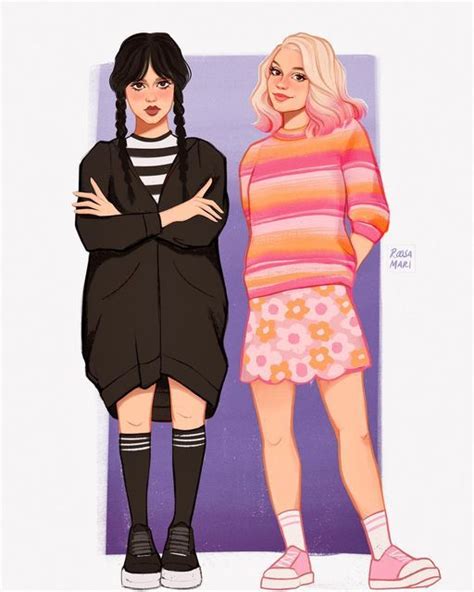 Roosa Mari On Instagram Wednesday And Enid 🕸🪦wednesdaynetflix In 2022