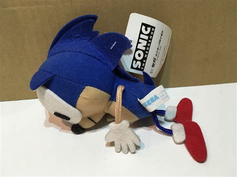 1991 Stringy Sonic The Hedgehog Plush Toy Figure Sega Rare Vintage Ufo Prize Japanese