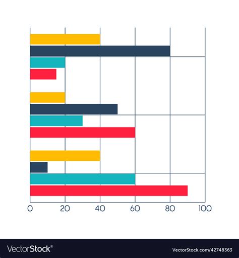 Infographic Elements Diagram Progress Bar Flat Vector Image