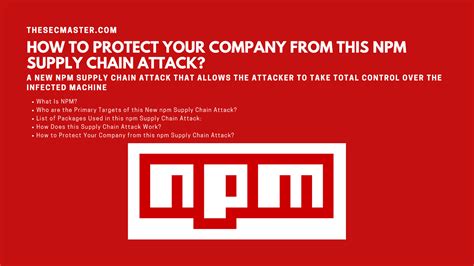 Secure Your Firm Guard Against Npm Attack