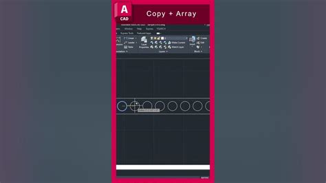 Autocad Command Copy Array Autocad Architecture Youtube