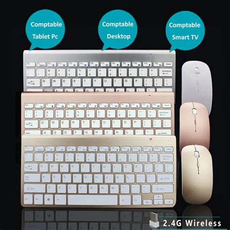 Best Seller Mini 2 4g Wireless Chiclet Keyboard Wireless Keyboard And Mouse Combo Long Battery