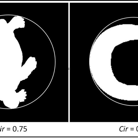 some legends of the minimum circularity circle for shapes download scientific diagram