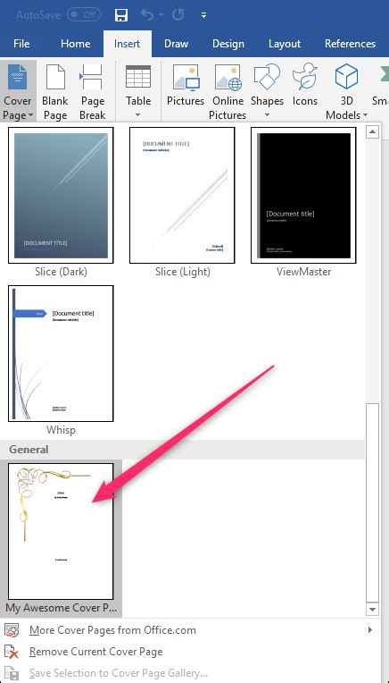 How To Create Custom Cover Pages In Microsoft Word