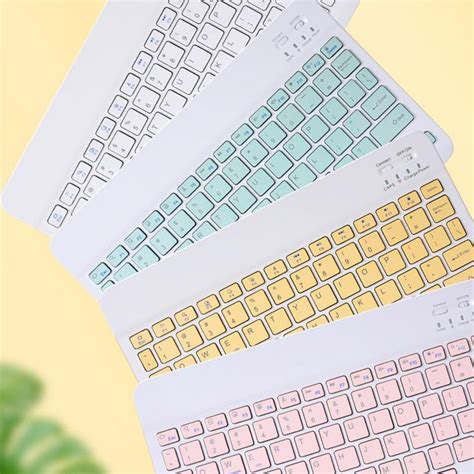 Bluetooth Wireless Keyboard Mouse Set White