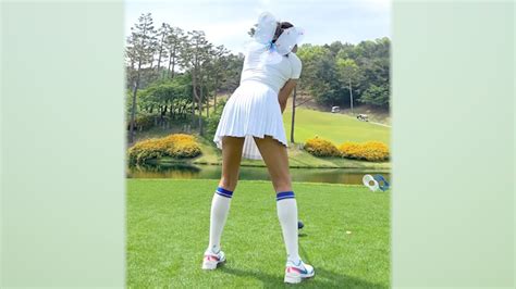 백번 넘게 봐야할 골프스윙~ Klpga 프로 문가빈 미녀골퍼의 완벽한 골프스윙~ Youtube