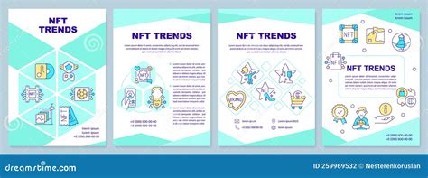 Nft Trends Mint Brochure Template Stock Vector Illustration Of Brand Promotion 259969532