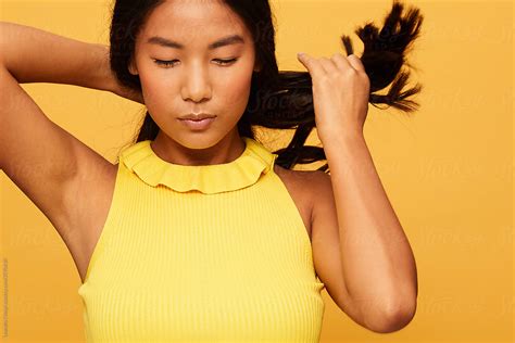 Hair Conditioner Portrait By Stocksy Contributor Ohlamour Studio