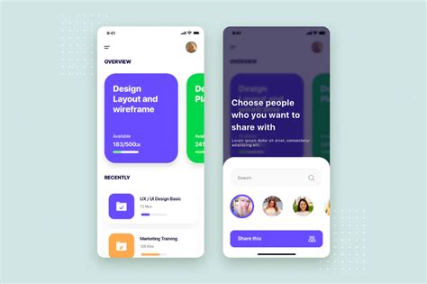 File Management Mobile App Ui Kit Template By Hoangpts On Envato Elements