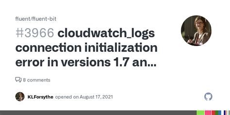 Cloudwatchlogs Connection Initialization Error In Versions 17 And 18 1610 Works Fine