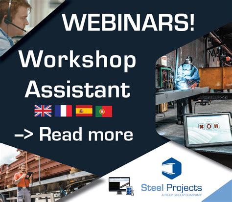March 2021 Webinars On The Workshop Assistant Steel Projects
