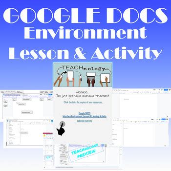 Google DOCS Basics Interface Environment Lesson Activity TPT