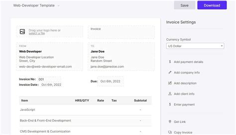 Websites To Create Invoices Online For Free Without Signing Up