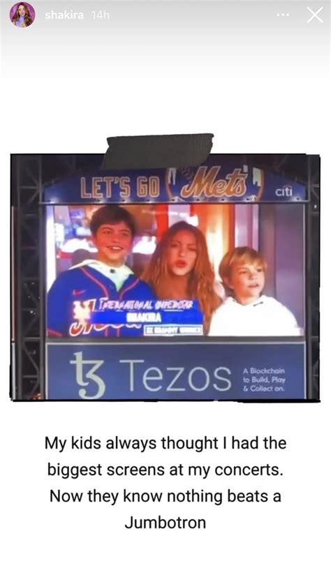Shakirastuff Fan Account On Twitter Shakiras Instagram Stories From The Mets Game On