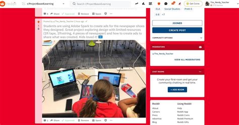 The Nerdy Teacher Project Based Learning On Reddit Edchat