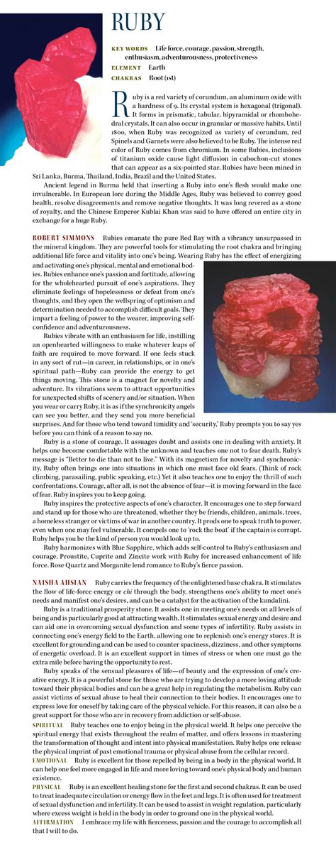 Ruby Tumbled And Polished Gemstones