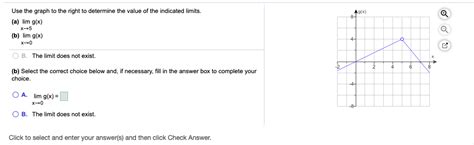 Solved Use The Given Graph To Determine The Value Of The