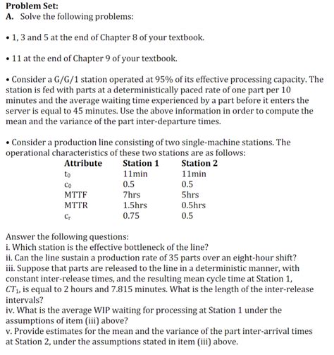 problem set a solve the following problems 1 3