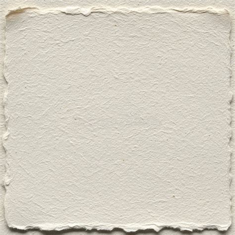 A Square Piece Of White Handmade Paper With Deckled Edges The Surface