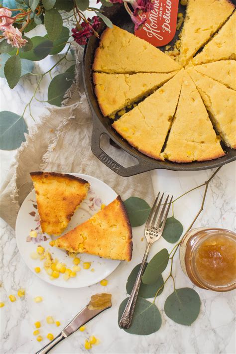 Cast Iron Skillet Honey Maple Cornbread Cooking With A Wallflower