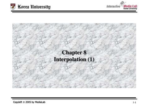 Ppt Chapter 8 Interpolation 1 Powerpoint Presentation Free Download Id 138767