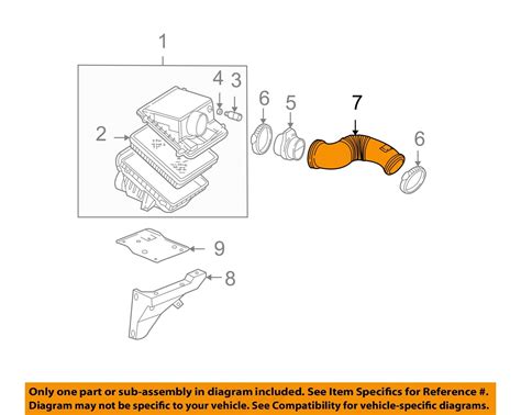 Gm Oem 02 05 Sierra 2500 Hd Engine Air Intake Outlet Duct 21993711 Ebay