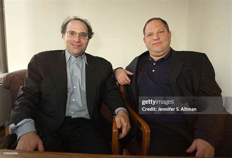 Bob Weinstein And Harvey Weinstein Of Miramax Seen In An Office At