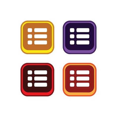 Premium Vector Color App Icon Button Game Asset Theme Vector