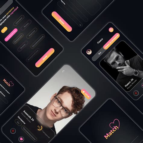 Mobile Dating App Ui Ux Design On Behance
