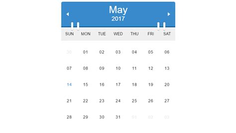 40 Css Calendars Freefrontend
